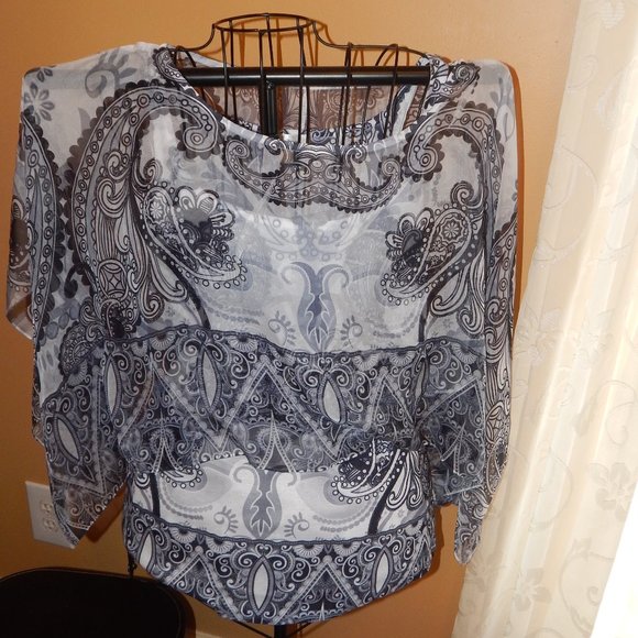 dressbarn | Tops | Dressbarn Tank Top Poncho Set | Poshmark
